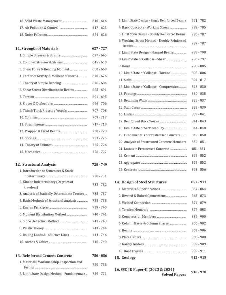 SSC-JE PAPER - I & II CIVIL PYQs - Ace Publications